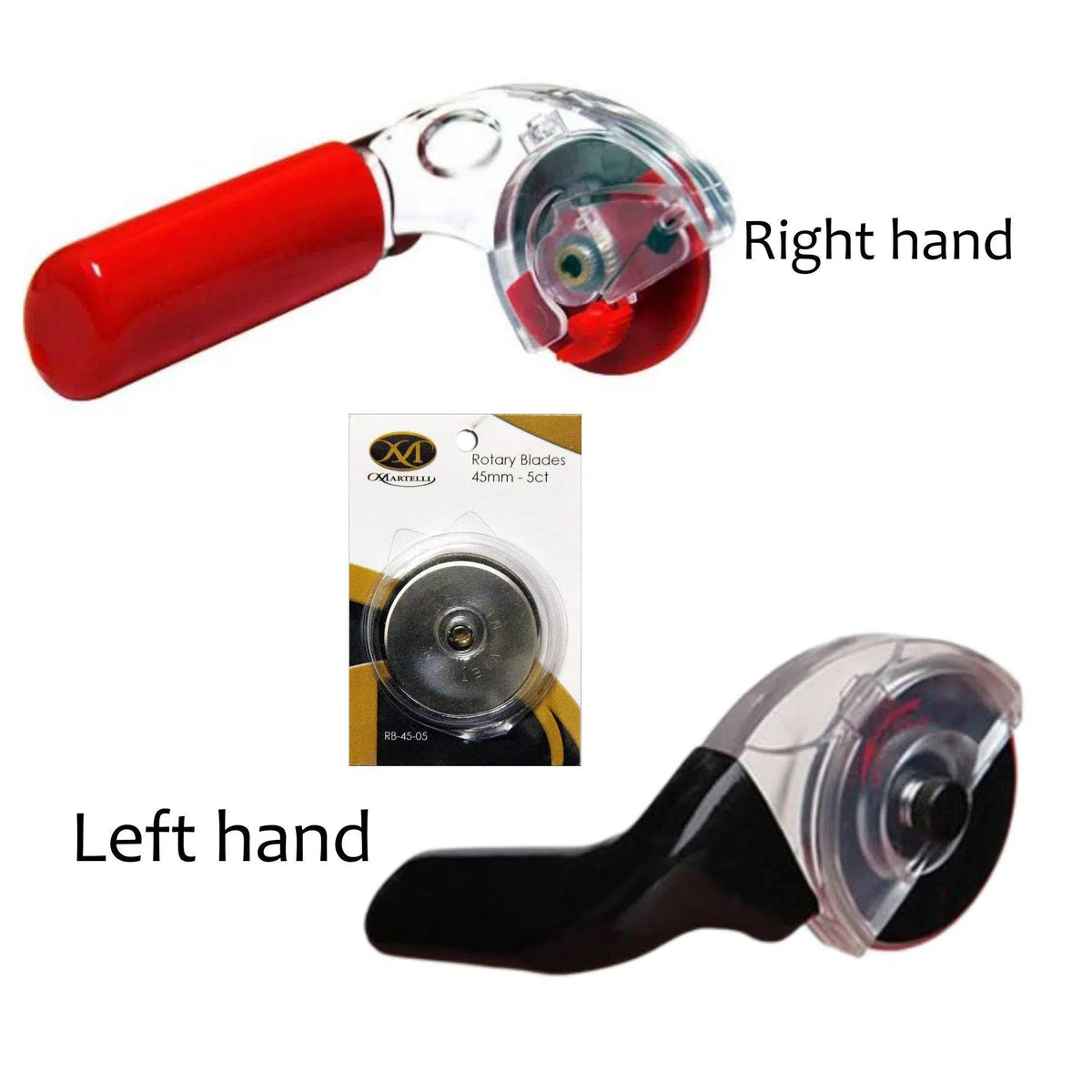 Martelli 45mm Premium Ergonomic Rotary Cutter - Right or Left-Handed ...